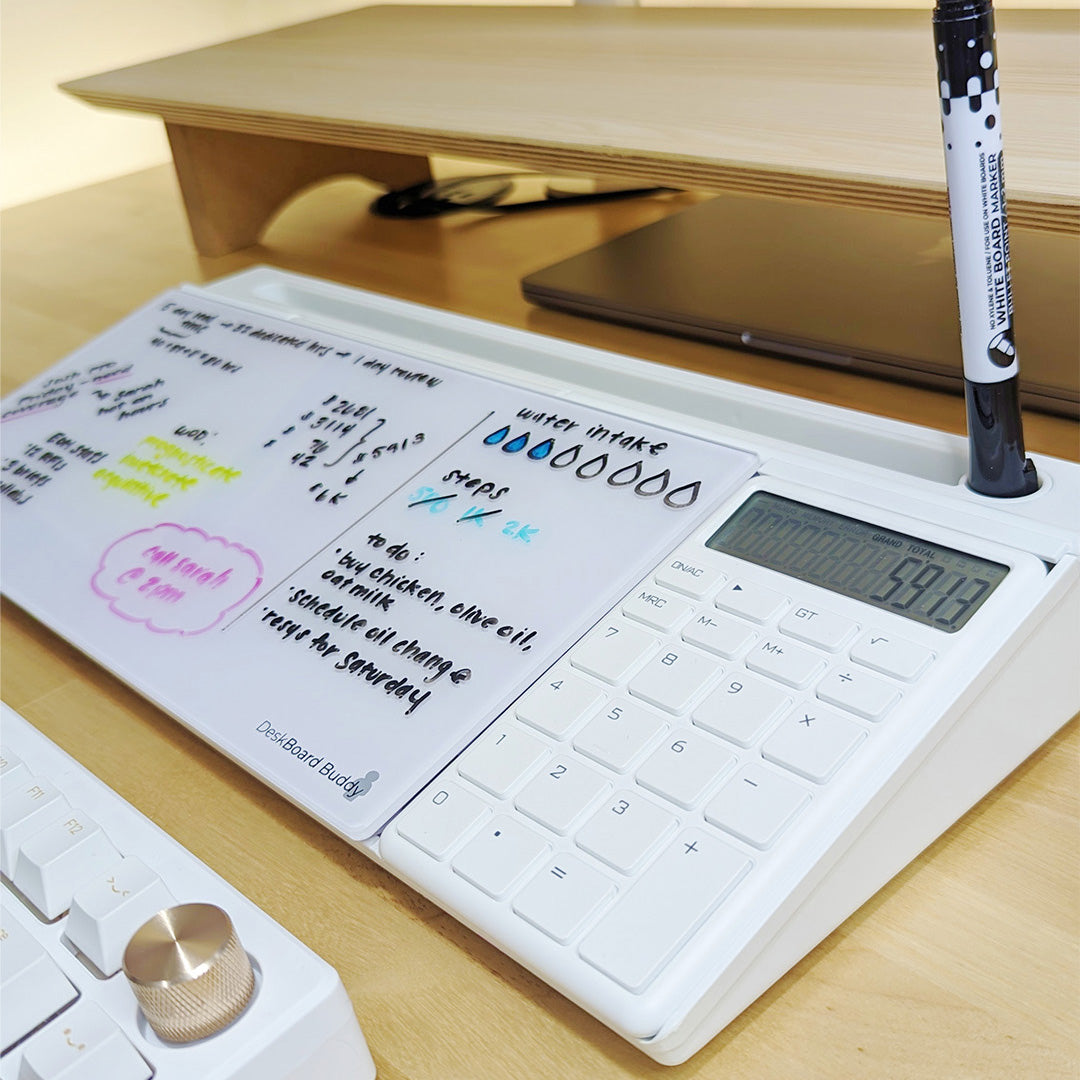 DeskBoard Buddy Desktop Whiteboard - Eliminate Your Sticky Notes Today
