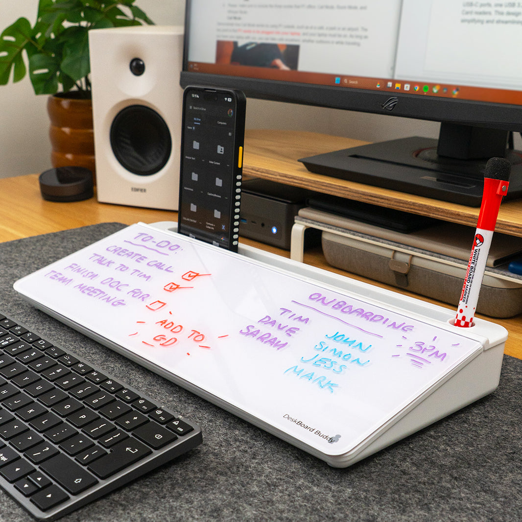 DeskBoard Buddy Desktop Whiteboard - Eliminate Your Sticky Notes Today