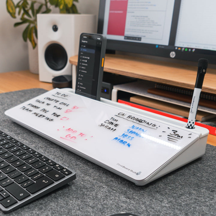 DeskBoard Buddy Desktop Whiteboard - Eliminate Your Sticky Notes Today