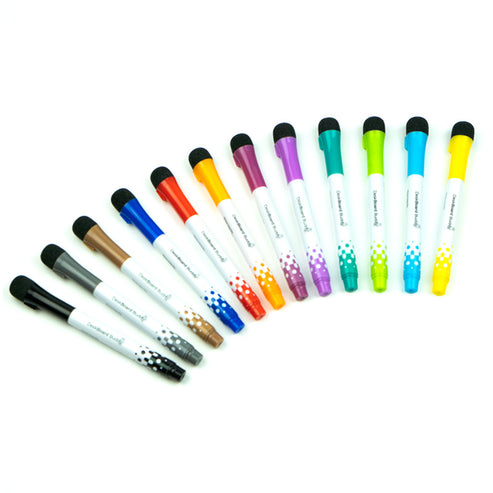 12 Pack Dry Erase Markers - For White DeskBoard Buddy